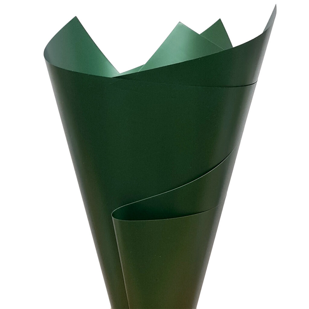 Forest Green Poly Wrap 50x70cm Matte 65mic | Floral Craft